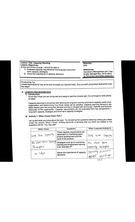 Importance Of Capacity Decisions Financial Management Studocu
