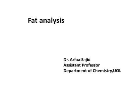 Fat Analysis Pptx