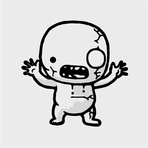 Premium Vector Line Art Chibi Zombies
