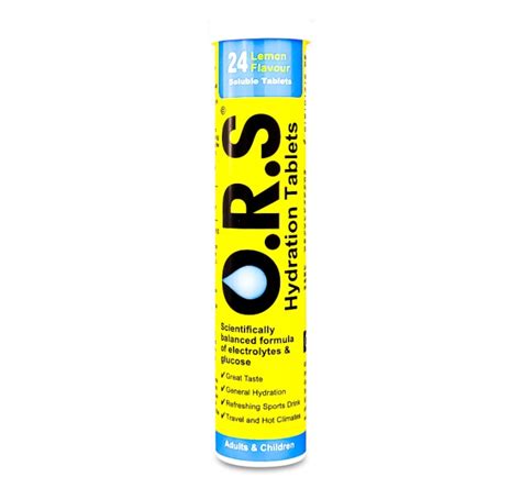 Ors Hydration Lemon Effervescent Tablet 24s Buy Online In Bahrain