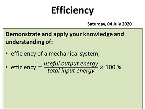 Efficiency A Level Physics Ocr A Teaching Resources Efficiency A Level Physics Ocr A Teaching Resources