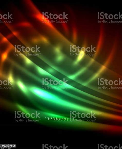 네온 빛을 내 테크노 라인 사각형 모양으로 첨단 미래 추상 배경 템플릿 0명에 대한 스톡 벡터 아트 및 기타 이미지 0명 개념 곡선 Istock