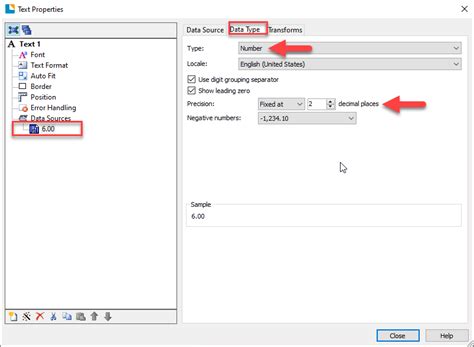 excel data with decimal place not appearing in bartender seagull support portal