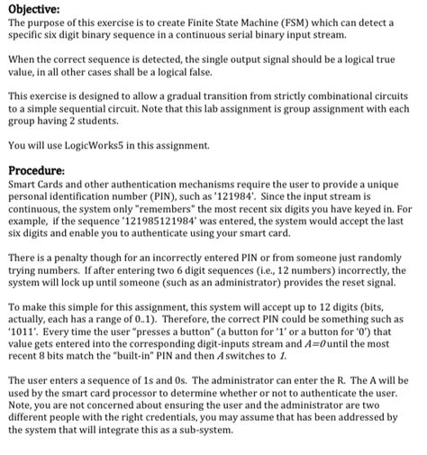 Solved Objective The Purpose Of This Exercise Is To Create Chegg