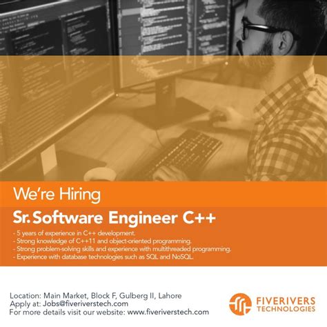 Fiverivers Technologies On Linkedin Resume Seniorsoftwareengineer C Databasetechnologies