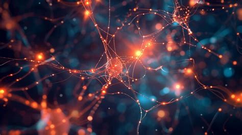 Premium Photo Dynamic Neural Network Connection Concept Background