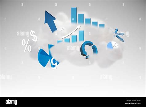 Cloud Computing Graphic With Graphs Stock Photo Alamy