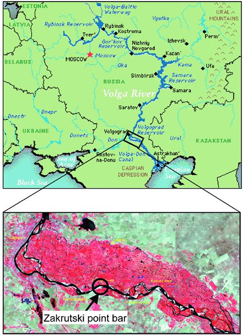 Location Of The Investigated Volga Reach Download Scientific Diagram
