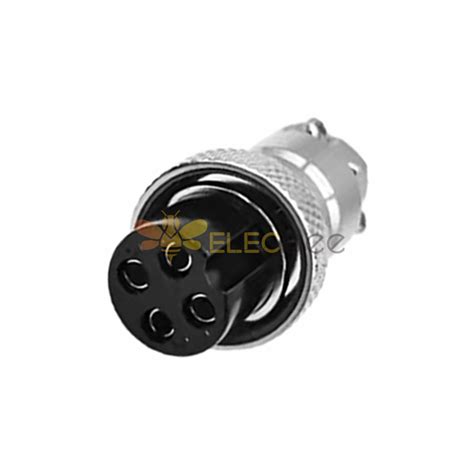 Gx16 Aviation Connector Male And Female One Pair 4pin Straightpanel