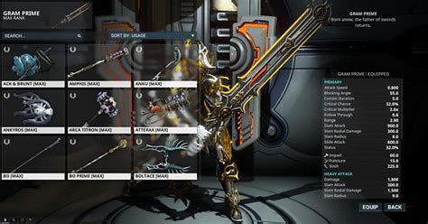 Warframe Arsenal Usage Display Bug 1 Album On Imgur