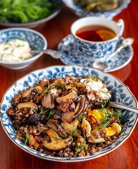 Russian Buckwheat Kasha Recipe With Bacon And Mushrooms
