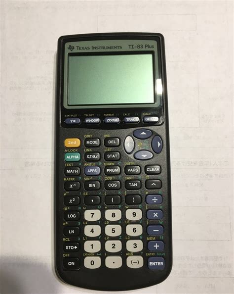 Texas Instruments Ti 83 Plus Calculator With New Battery Loaded