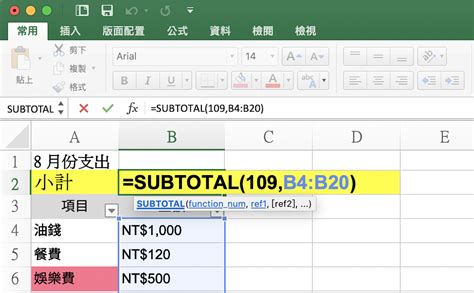 Excel如何加總「篩選過」的數值，不計算隱藏的儲存格？ 蘋果仁 果仁 Iphoneios好物推薦科技媒體