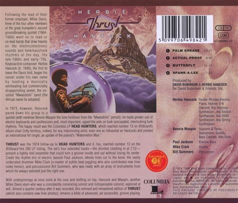Herbie Hancock Thrust Cd Jpcde