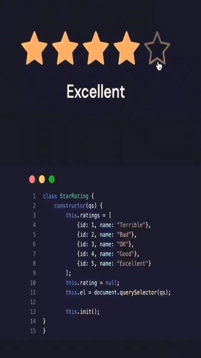 create on star ⭐ rating html using in css html viral tranding coding shorts css