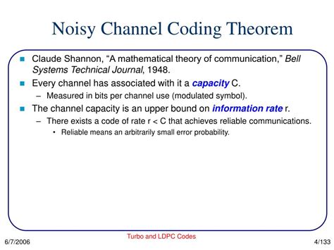 Ppt Turbo And Ldpc Codes Implementation Simulation And