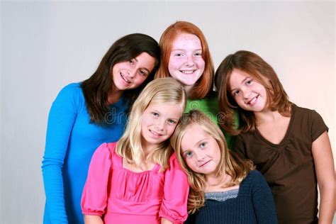 Smiling Preteens Stock Image Image Of Freckles Cute 6692091