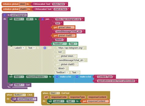 Telegrambot How To Write User Message And Catch Bots Reply Mit App Inventor Help Mit App