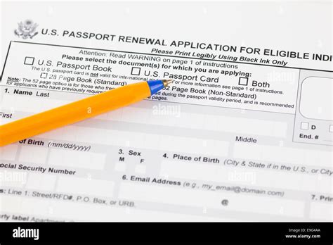 Us Passport Renewal Application For Eligible Individuals With