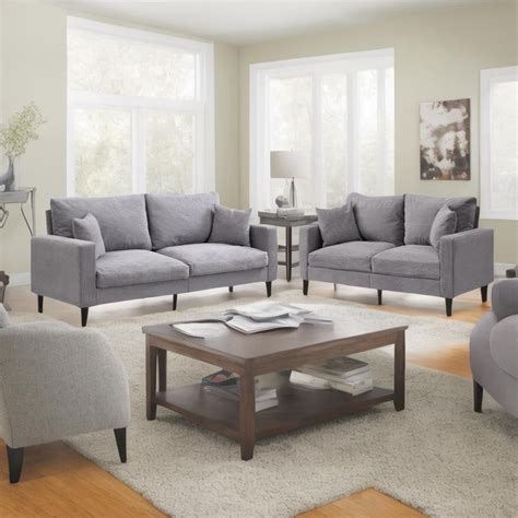 Two Piece Sofa Set Living Room Three Seater Two Seater Comfy Modern
