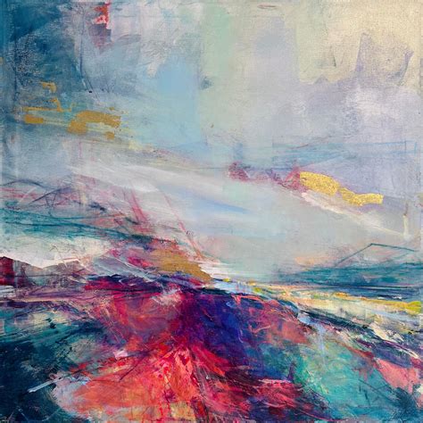 Magdalena Morey Revealing The Tide 2 Art Expressionniste Abstrait De Paysage Côtier En