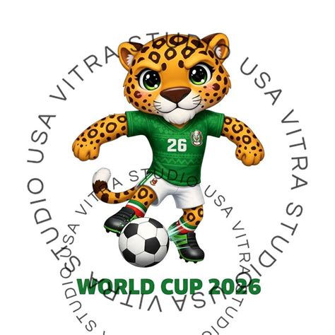 World Cup 2026 Mascot Clipart Soccer Eagle Jaguar Moose Png Etsy