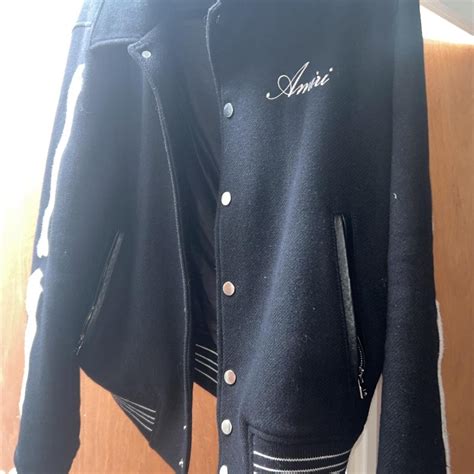 Amiri Mens Jacket American Baseball Style Bought For Depop