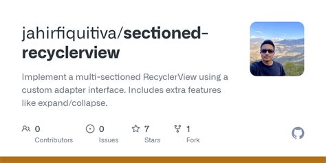 Github Jahirfiquitivasectioned Recyclerview Implement A Multi