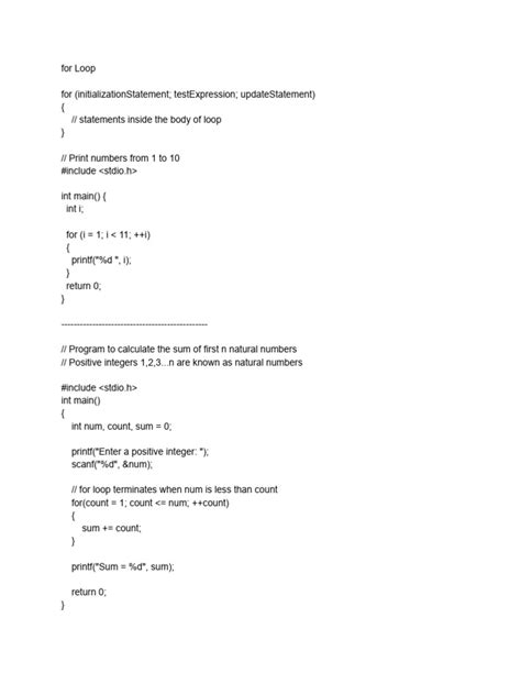 Nested Loops For C And Java Pdf Software Engineering Computer Engineering