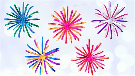 【簡単 100均おりがみ】花火の作り方 夏の壁面飾り つるし飾り【すぐできる】オシャレ花火 Diy How To Make Paper