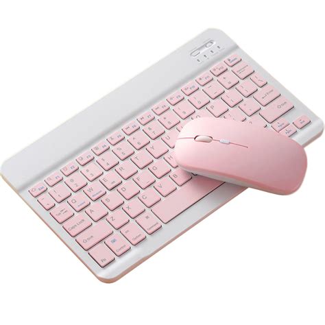 Popcorn Inches Keyboard And Mouse Set Wireless Slim Portable Bluetooth Keyboard Mouse Set