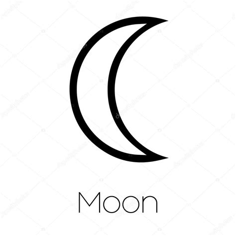 Planet Symbols Moon Stock Vector Image By ©paulstringer 86420078