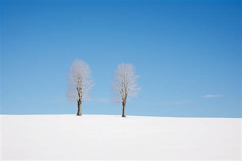 눈 위에 홀로 서 있는 두 그루의 나무 고창군 국내여행 꽃 배경 일러스트 및 사진 무료 다운로드 Pngtree