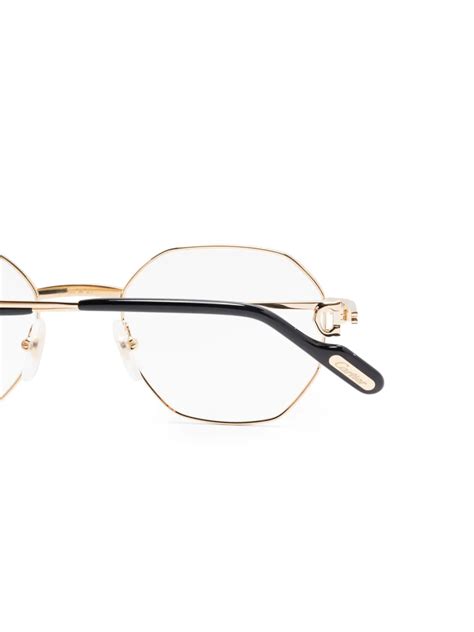 Cartier Eyewear Première De Cartier Glasses Gold Farfetch