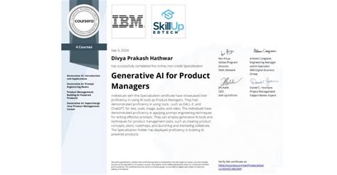 Divya Prakash Hathwar On Linkedin Completion Certificate For