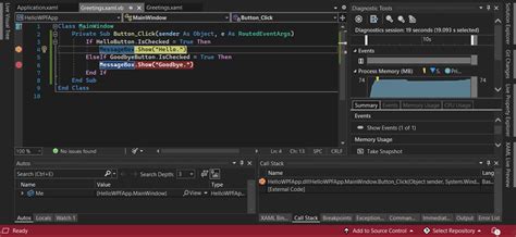 Tutorial Use Windows Presentation Foundation Wpf Visual Studio