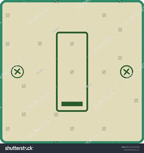 Electric Switch Flat Style Isolated On Stock Vector Royalty Free
