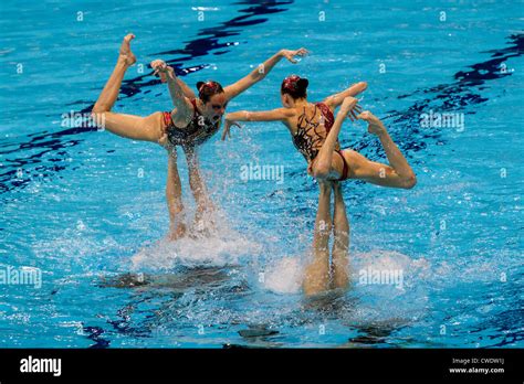 Synchronized Swimming And Olympics 2012 Hi Res Stock Photography And