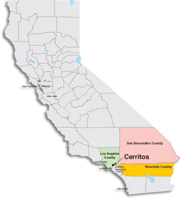 Cerritos California Map