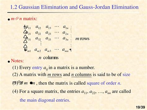 Ppt Linear Systems Gaussian And Gauss Jordan Elimination Powerpoint
