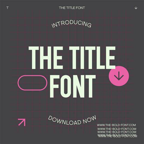 The Title Font The Bold Font