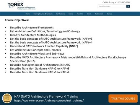 Naf Training Nato Architecture Framework