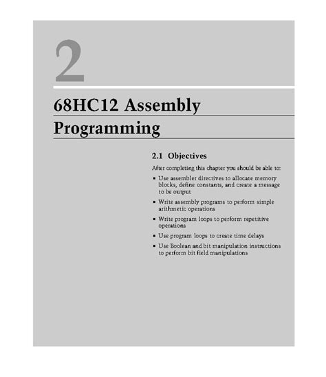Huang Chap02 Hc12 Assembler 2 68hc12 Assembly Programming 2