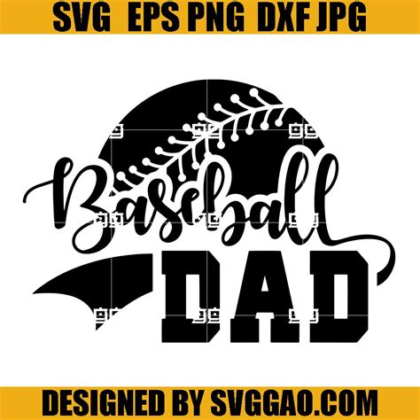 Baseball Dad Svg Love Dad Svg Love Baseball Svg
