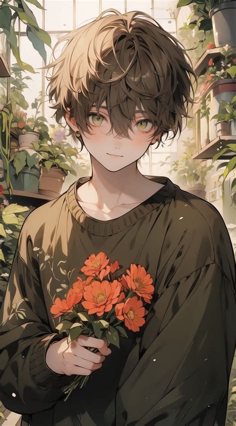 Cute Anime Teen Boy With Brown Hair And Green Eyes Anime Pfp Anime