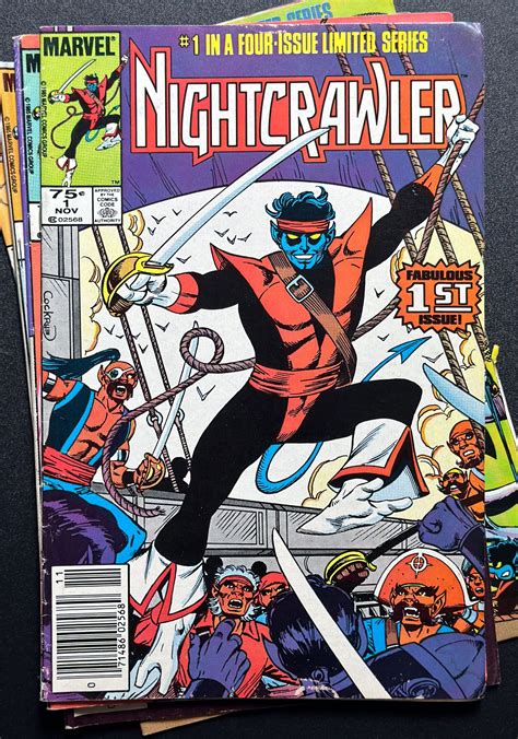 Nightcrawler 1 4 Mini Series [lot Of4 Bks] 1985 Newsstand Edition