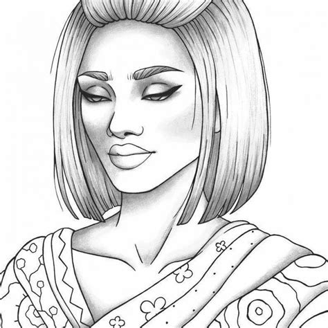 Раскраска Девушки 69 фото