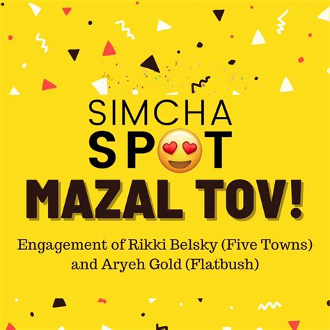 Simcha Spot Engagement Of Rikki Belsky Five Towns And