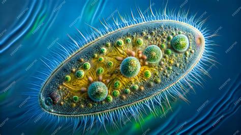 Paramecium Ciliate Under The Microscope Extreme Close Up In Slow Motion