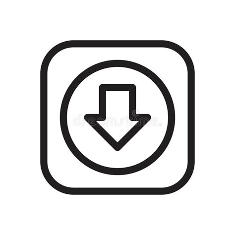 Download File Icon Template Black Color Download File Icon Symbol